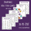 Printable Yoga Games for Kids Bundle : Kumarah Kids Yoga