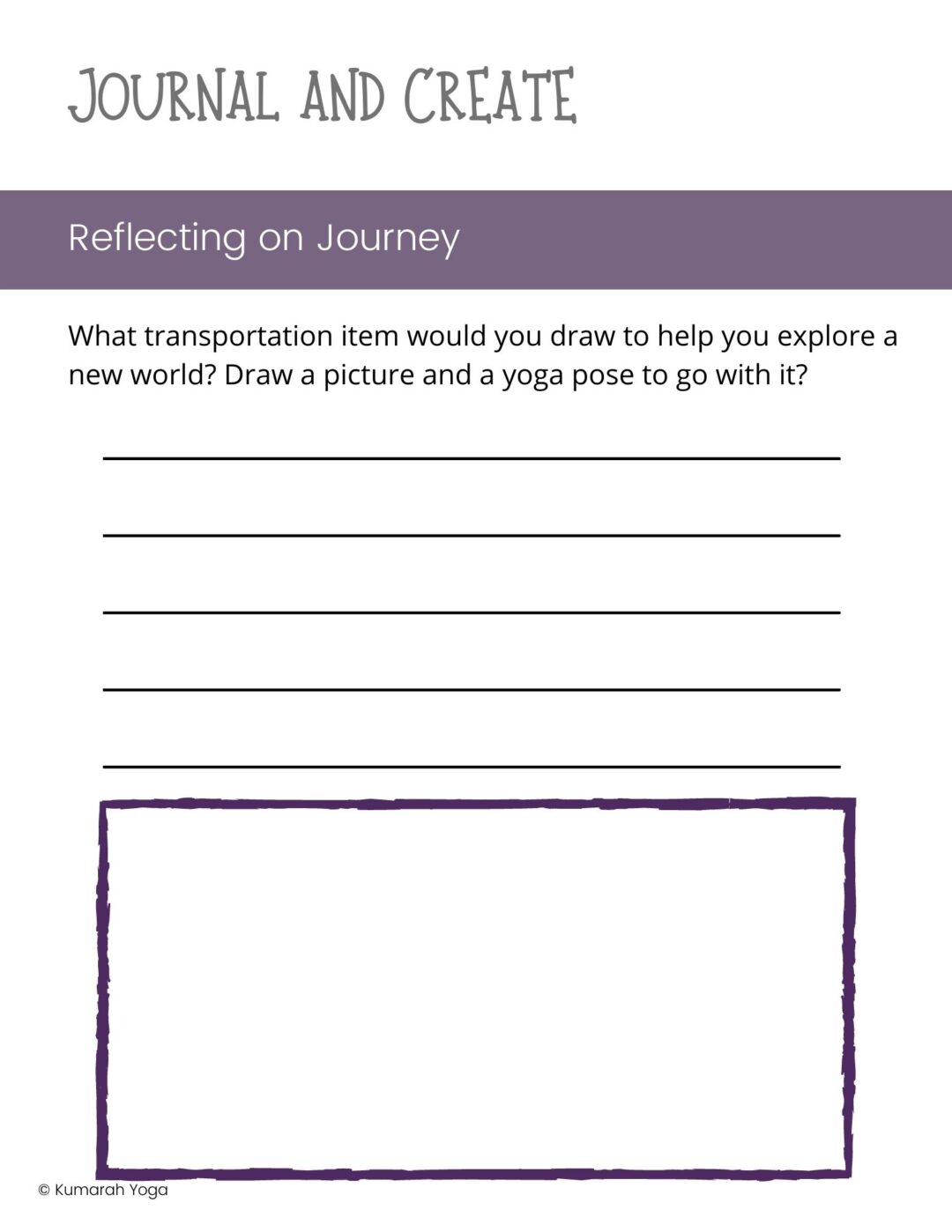 Kids Yoga Lesson Plan--Journey by Aaron Becker : Kumarah