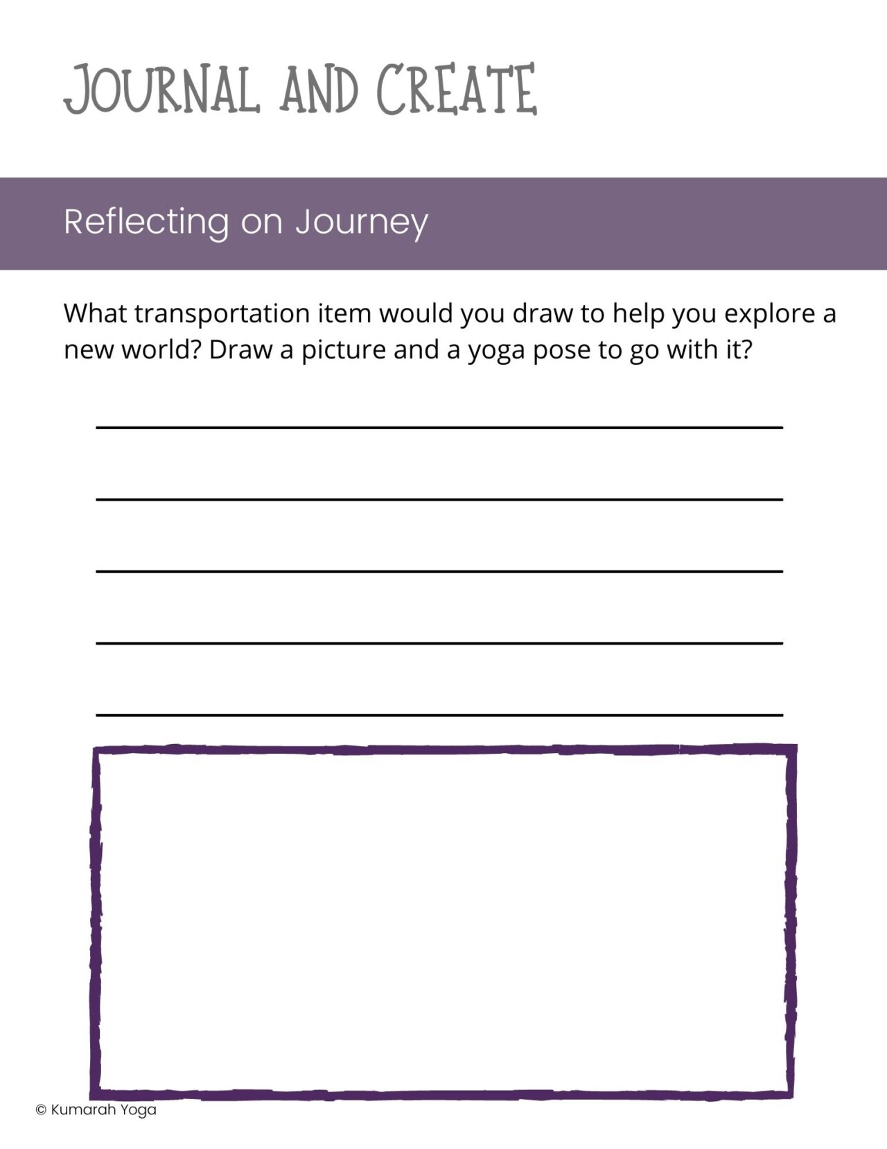 Kids Yoga Lesson Plan--Journey by Aaron Becker : Kumarah