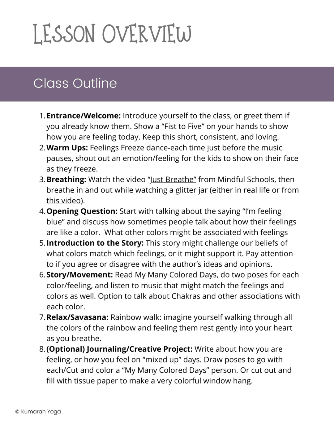 Bundle: Four Book-Based Lesson Plans : Kumarah