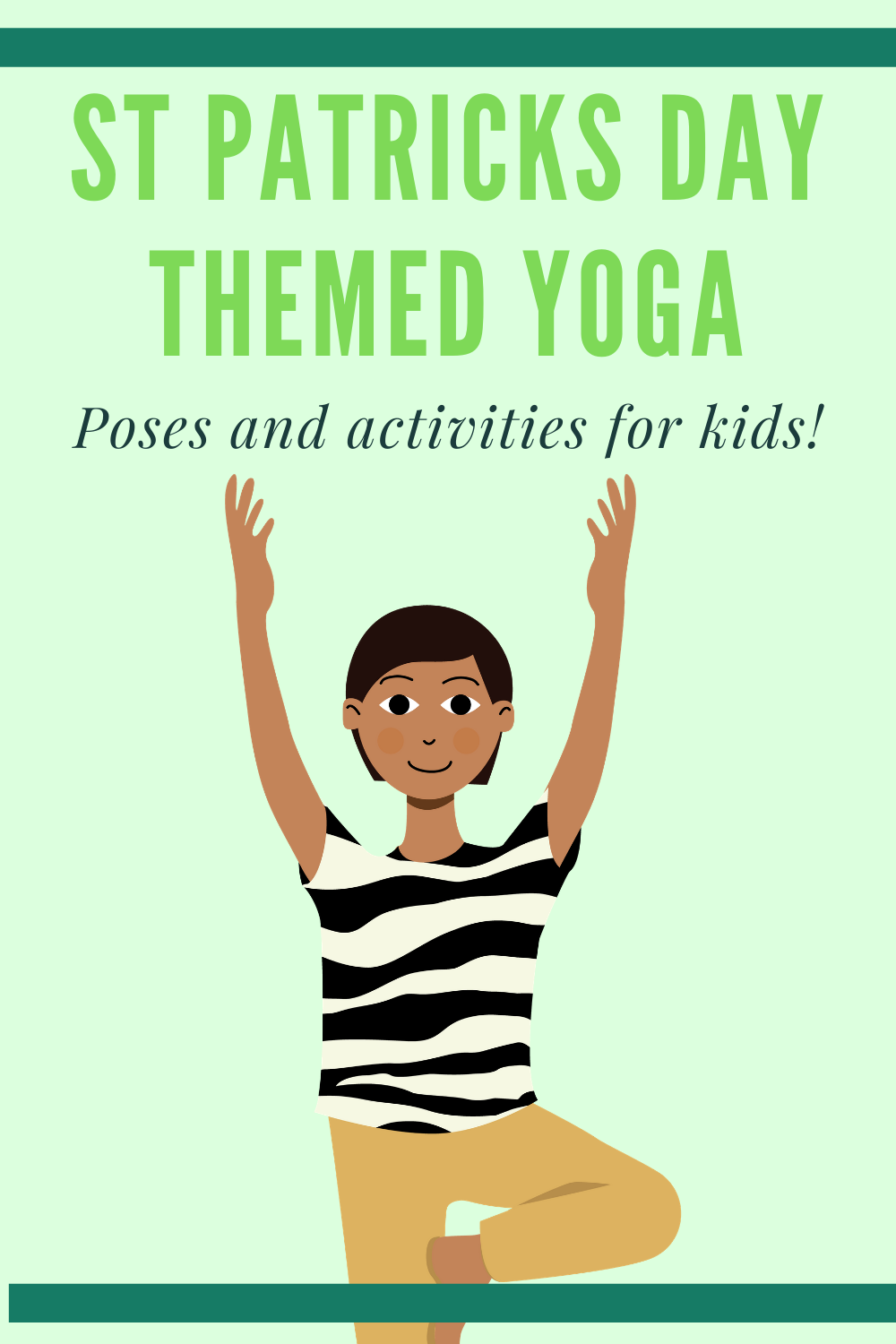 Fun Irish Themed Kids' Yoga Poses for St Patrick's Day with Video!