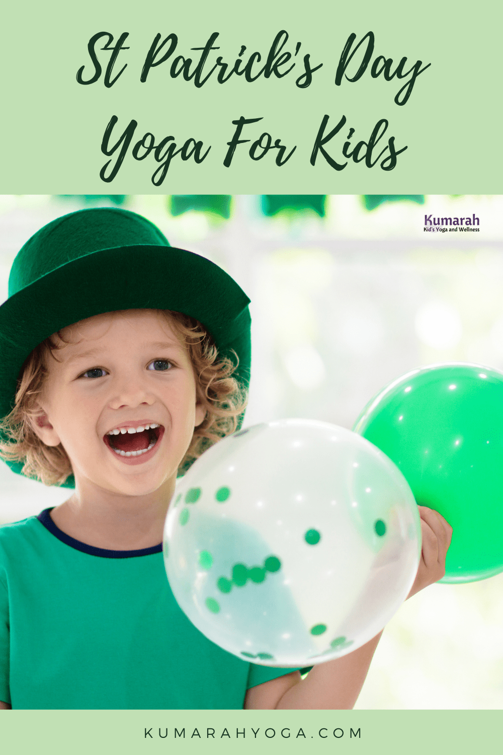 Fun Irish Themed Kids' Yoga Poses for St Patrick's Day with Video!