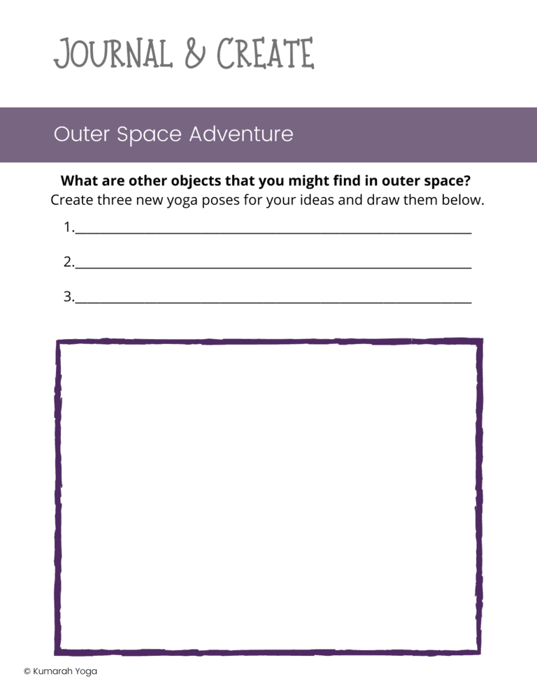 Outer Space Adventure Based Yoga Lesson Plan : Kumarah