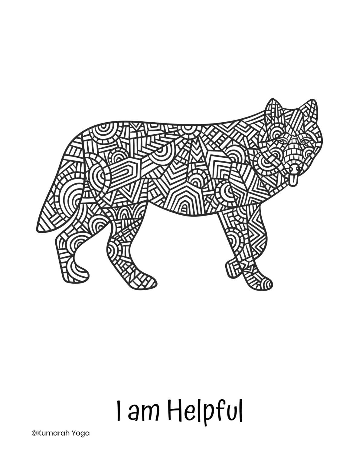 Free Mindfulness Coloring Pages for Kids : Kumarah