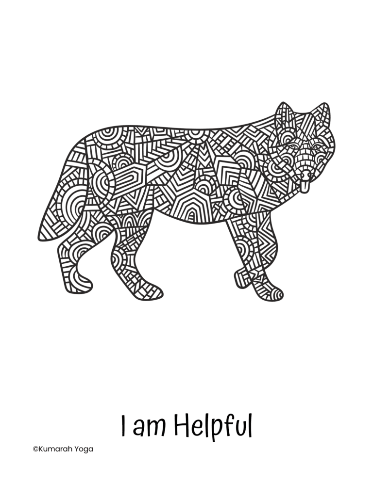 Free Mindfulness Coloring Pages for Kids : Kumarah