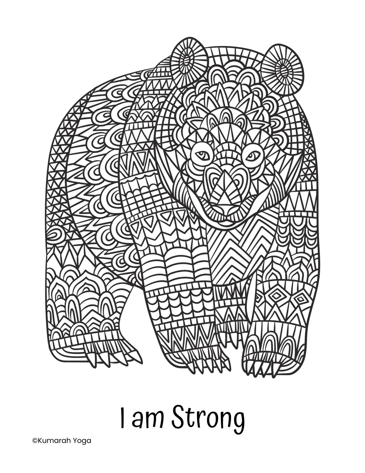 Free Mindfulness Coloring Pages for Kids : Kumarah