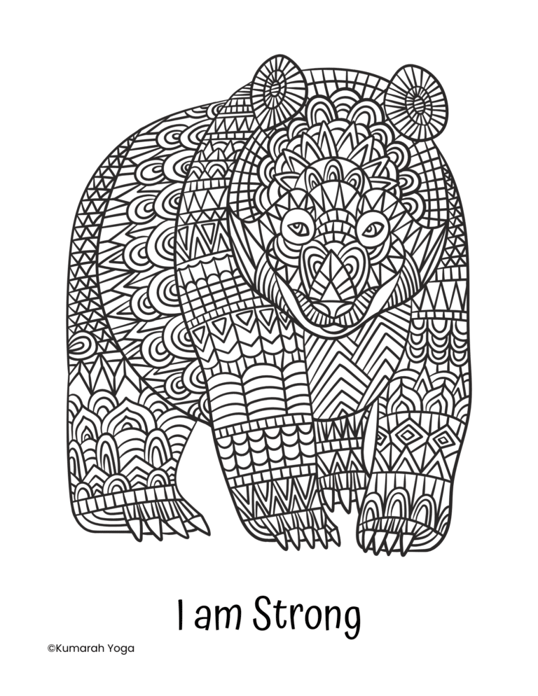 Free Mindfulness Coloring Pages for Kids : Kumarah
