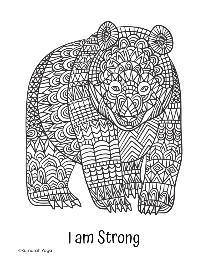 Free Mindfulness Coloring Pages for Kids : Kumarah