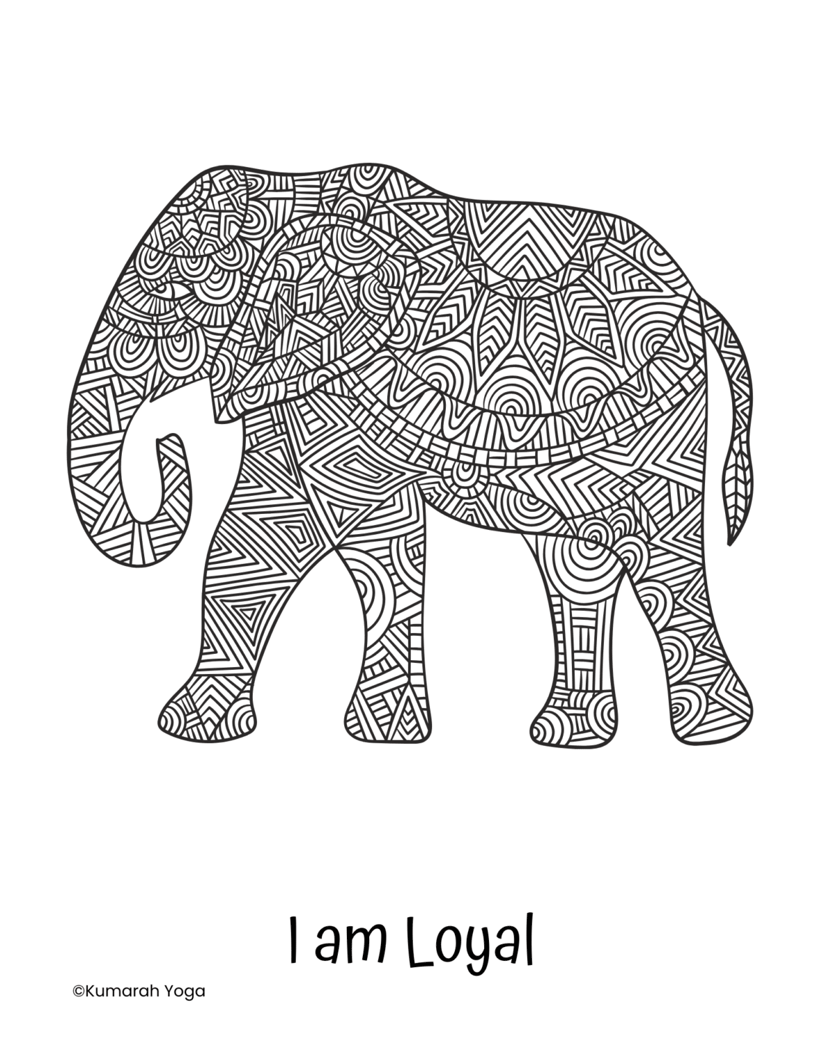 Free Mindfulness Coloring Pages for Kids : Kumarah