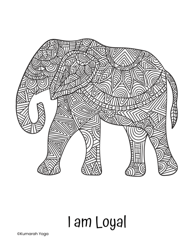 Free Mindfulness Coloring Pages for Kids : Kumarah
