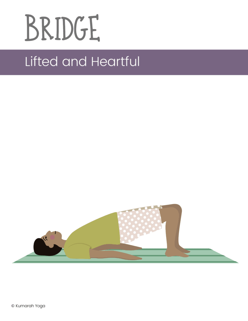 Full Size Kids Yoga Pose Cards - Set #1 : Kumarah