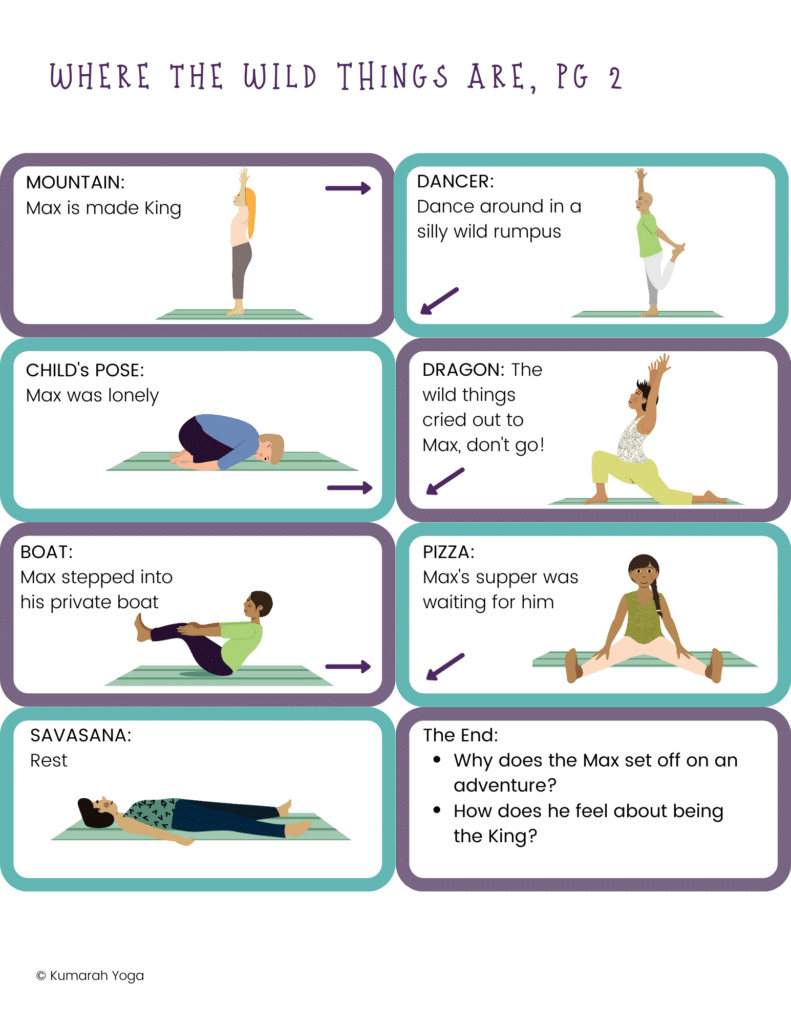 Kids Yoga Lesson Plan - Where the Wild Things Are : Kumarah